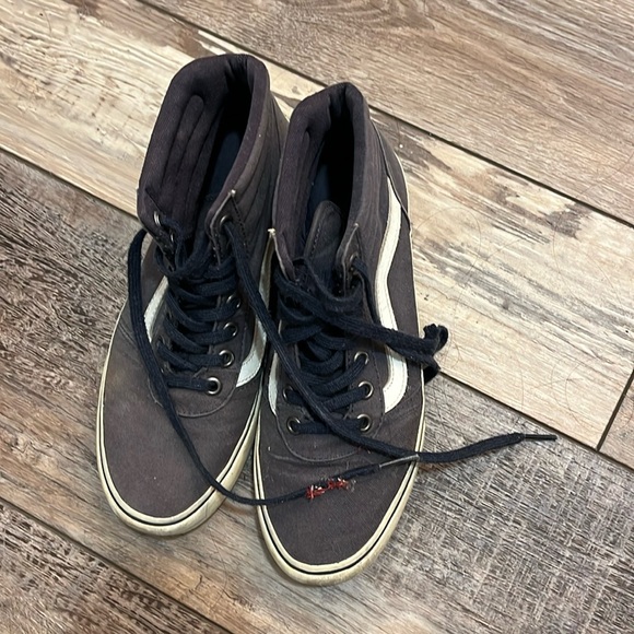 Vans | Shoes | Womens High Top Navy Vans Size 6 | Poshmark